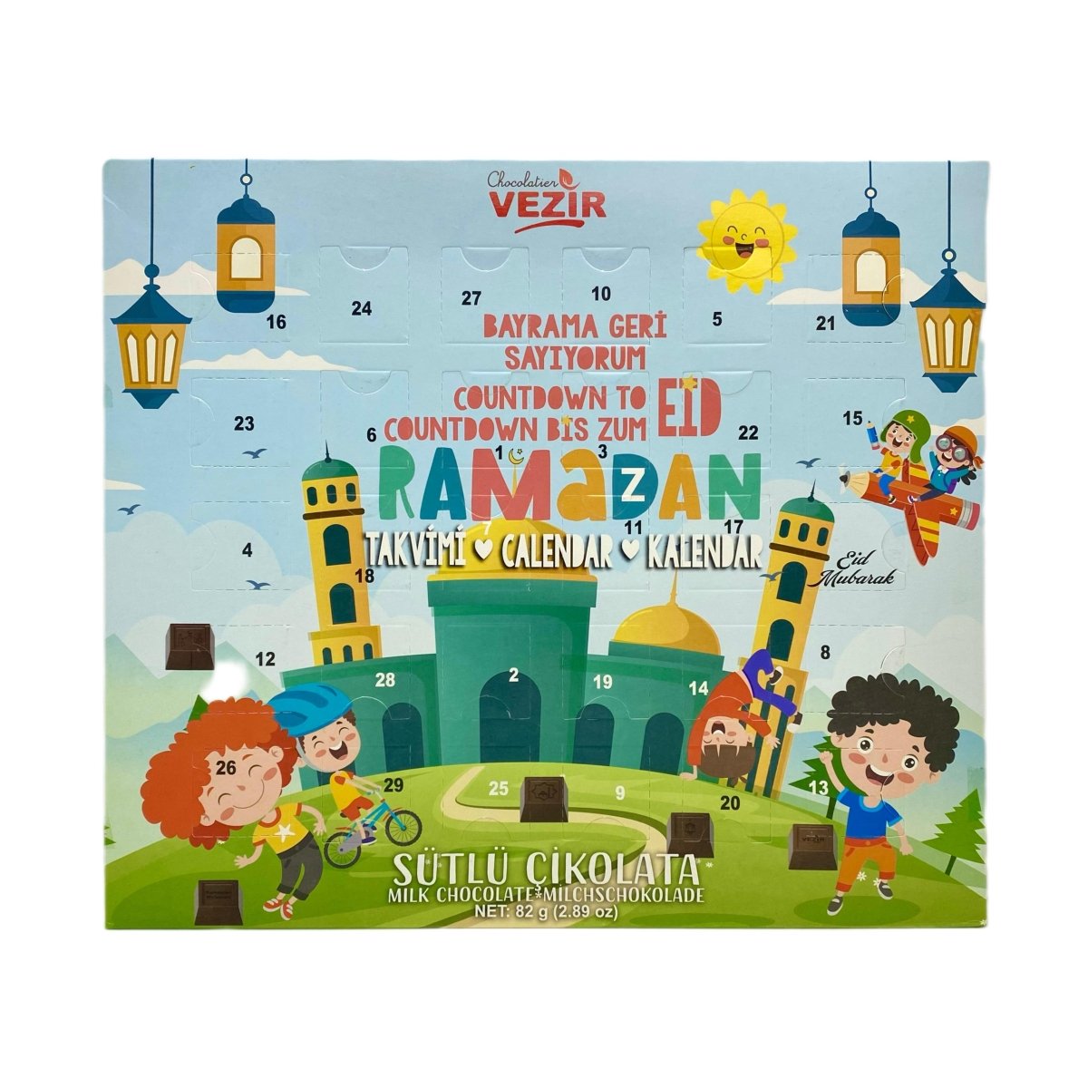 Kids Ramadan Countdown Chocolate Calendar – 30 Days of Fun & Sweet ...