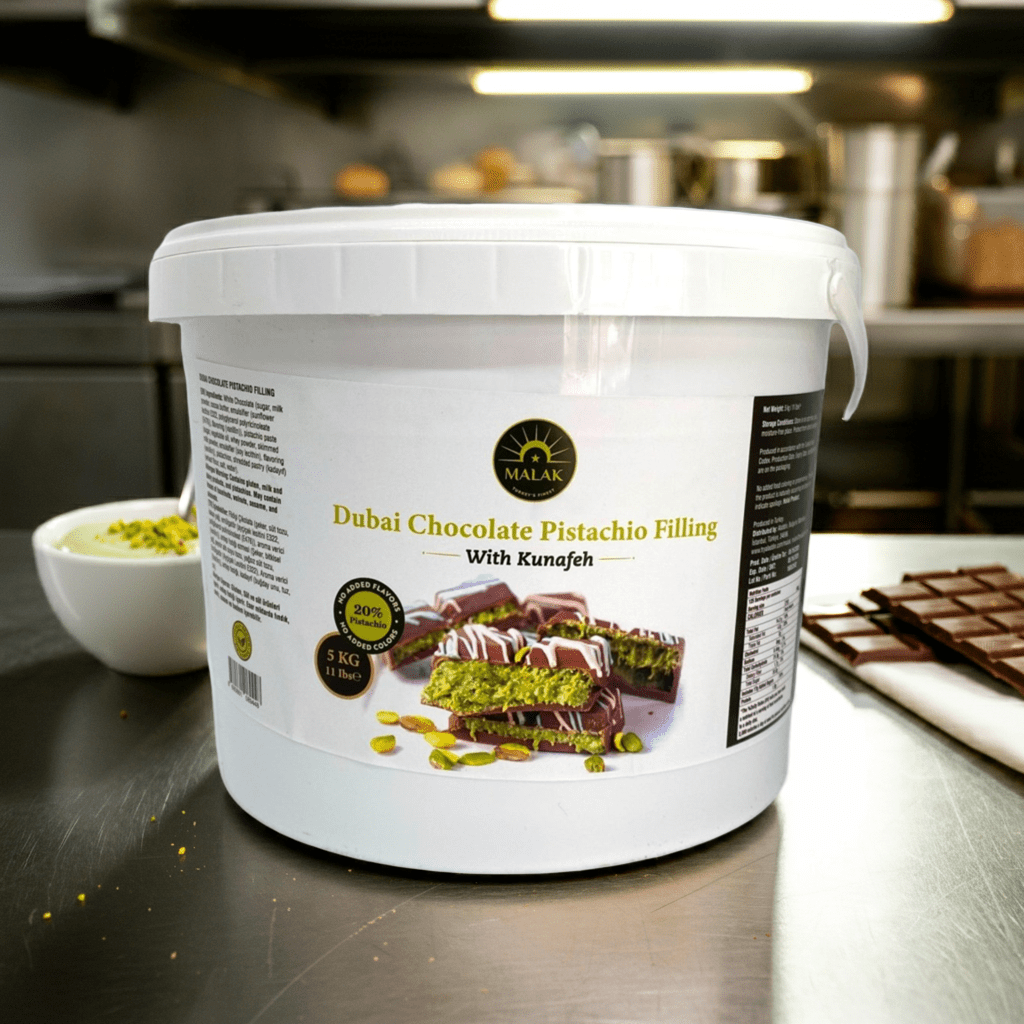 Malak Dubai Chocolate con Relleno de Pistacho con Kunafeh - 20% Pistacho - TryAladdin