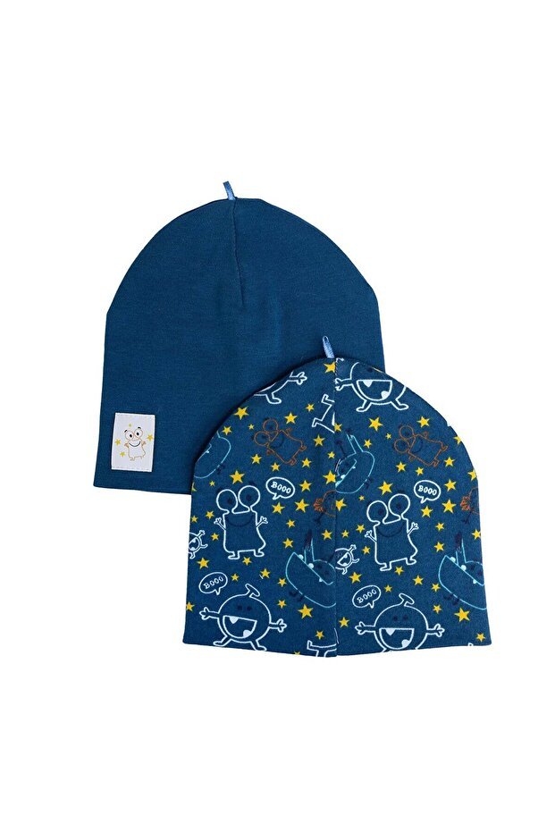 Bonnet tricoté réversible en 100 % coton - Pack de 2 - TryAladdin
