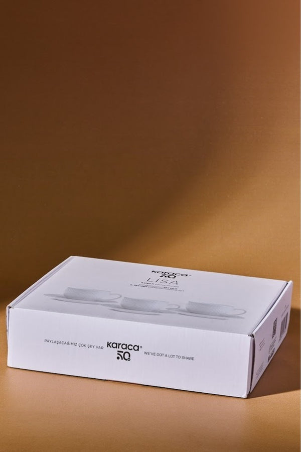 Juego de Tazas de Café Turco Karaca Lisa - 6 piezas, 90 ml | Venta al ...