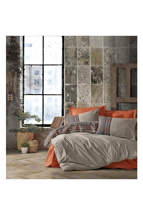 Cotton Box Folk Art Double Duvet Cover Set | 100% Cotton – Aladdin