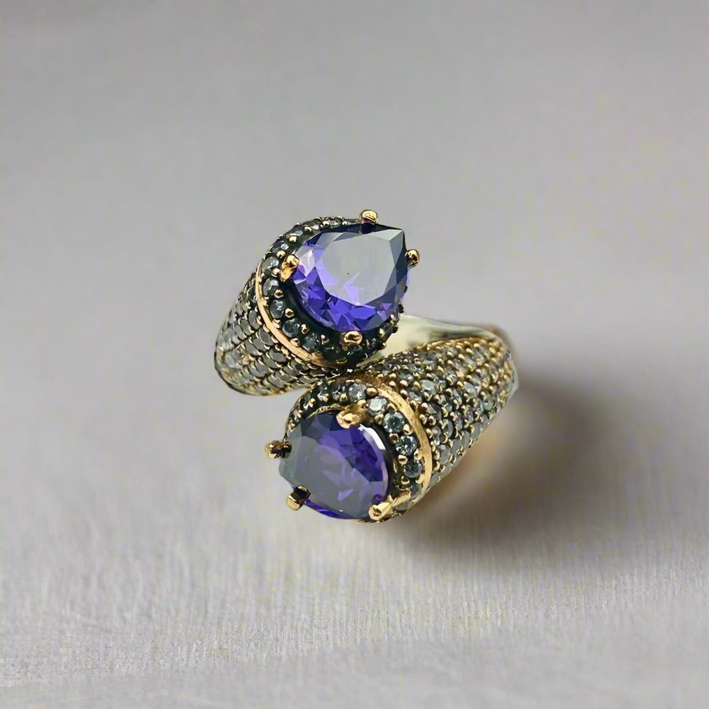 Istanbul Jewelry | Amethyst Turkish Design Handmade Silver Ring ...