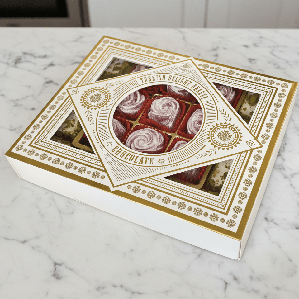 Carsibasi Premium Assorted Turkish Delight (Slivered Pistachio & Rose ...