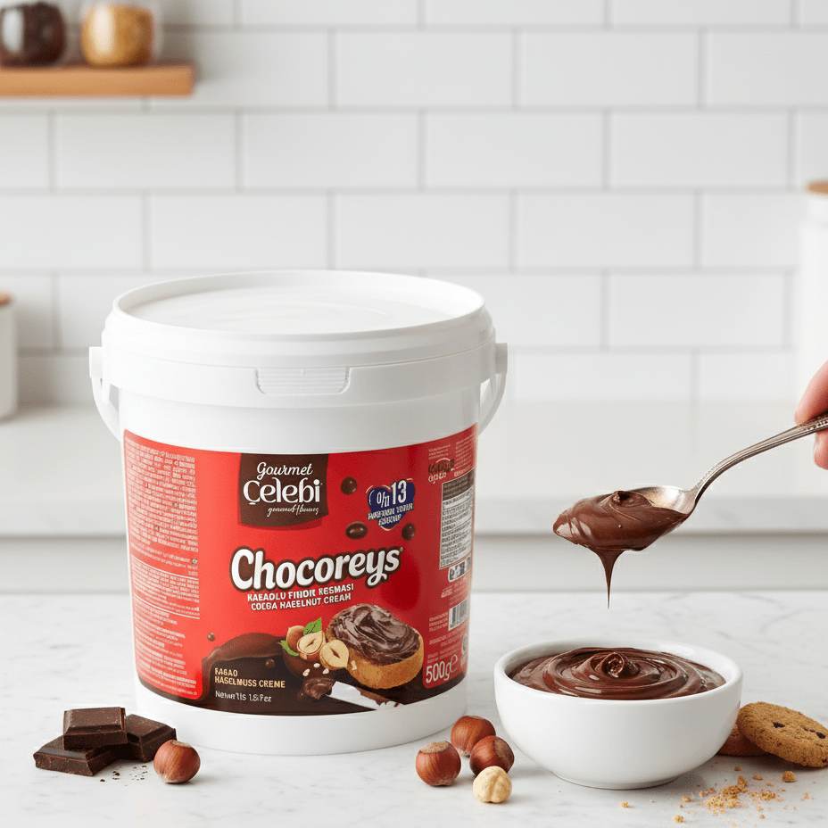 Celebiogullari Professional Cocoa Hazelnut Cream (13% Hazelnut) - 500g ...