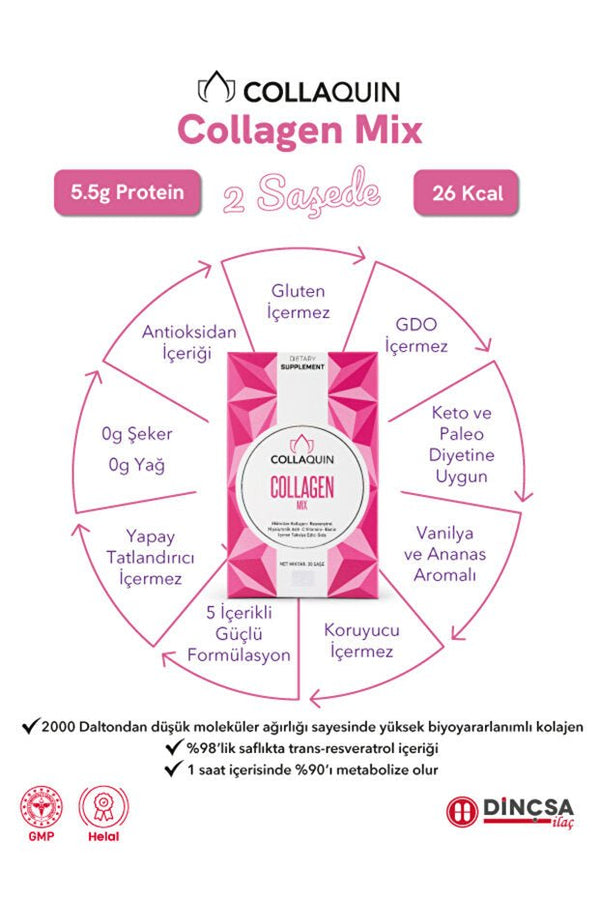 COLLAQUIN Collagen Mix 30 Sachets - Skin & Hair Support – Aladdin