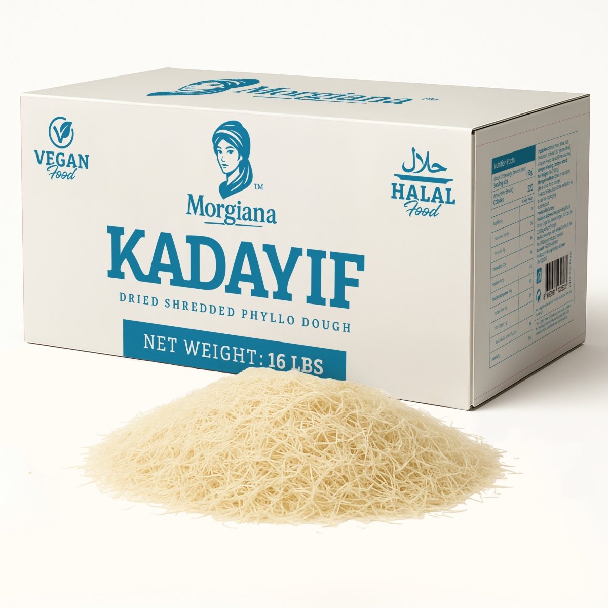 Kataifi/Kadayif essiccato - Pasta fillo sminuzzata sfusa 16lb - TryAladdin