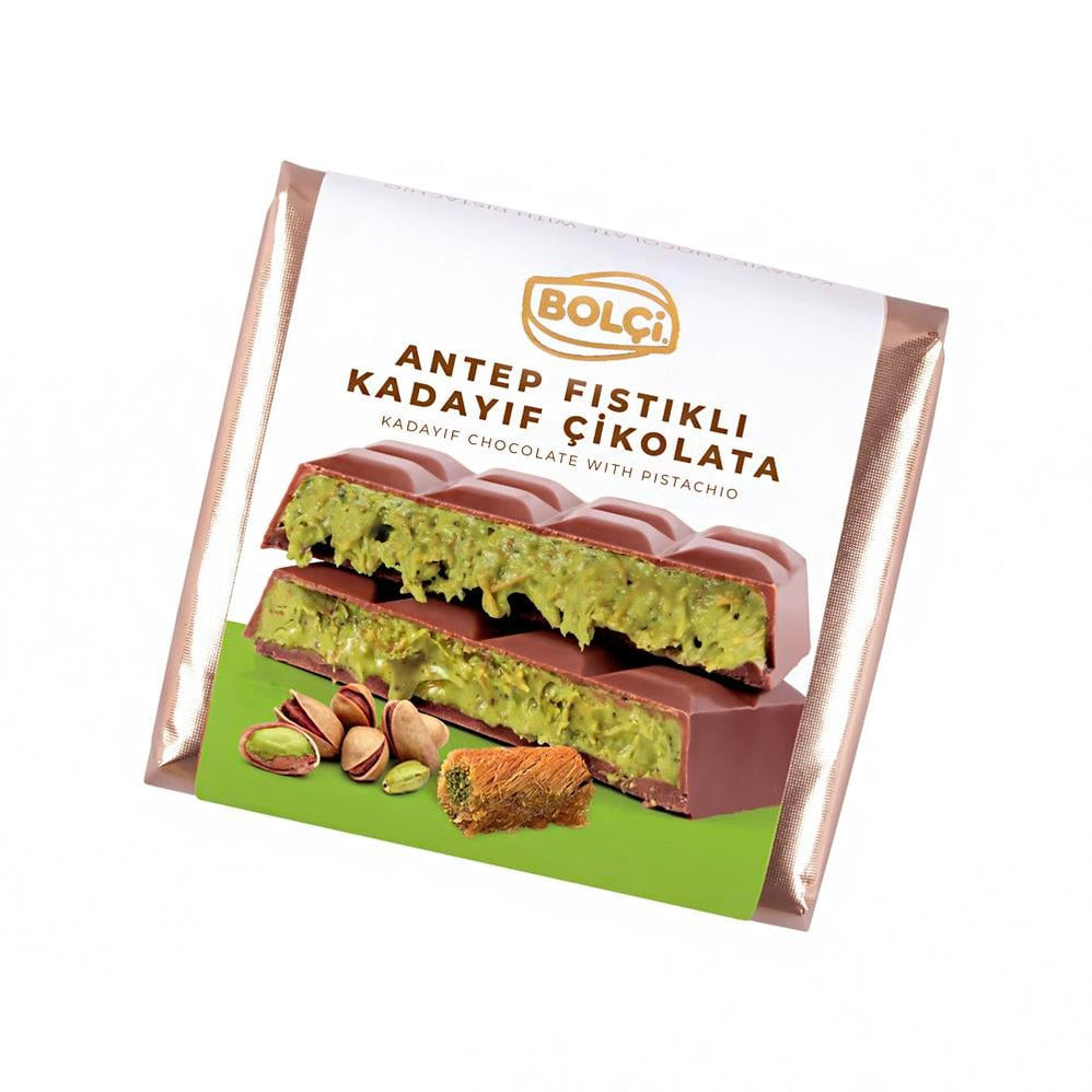 Antep Pistachio & Kadayif Dubai Chocolate Bar - Unique Middle Eastern ...