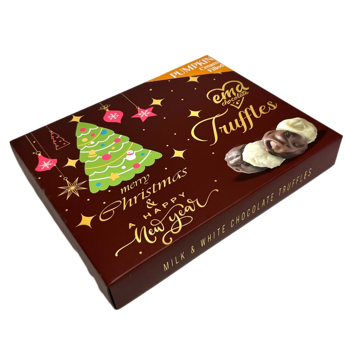 Ema Chocolate Milk and White Chocolate Truffles with Pumpkin Cream ...