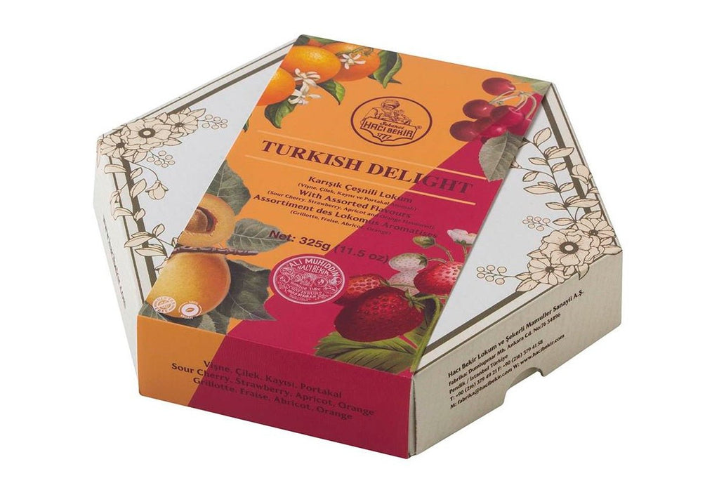 Haci Bekir Exclusive Turkish Delight Fruit Flavored Assorted - Unique ...