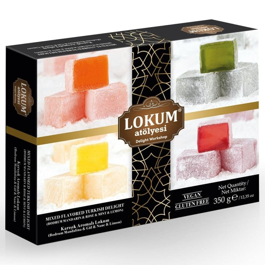Lokum Atolyesi | Mixed Flavored Turkish Delight (Bodrum Tangerine ...
