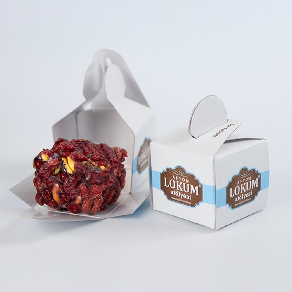 Lokum Atolyesi | Pistachio Turkish Delight Covered with Zereshk (In 10 ...