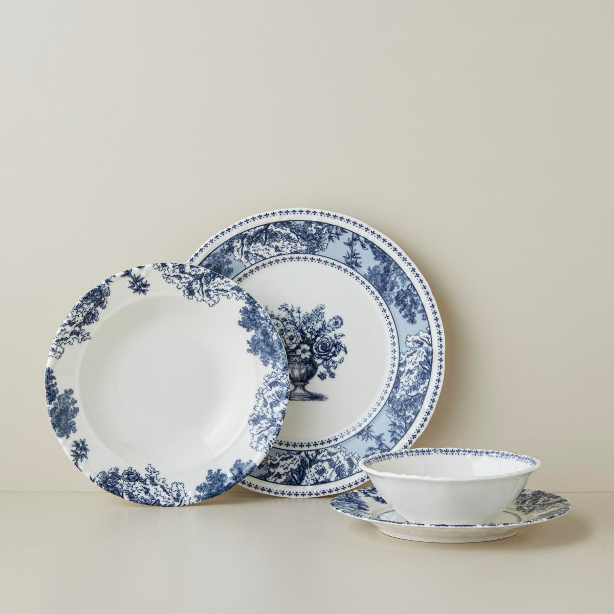Premium Navy Blue Porcelain Dinner Set - 24 Pc - B2B Wholesale – Aladdin