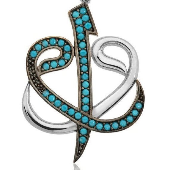 Taki | Double Waw Aleph Letters Islamic Motivated Ladies Silver ...