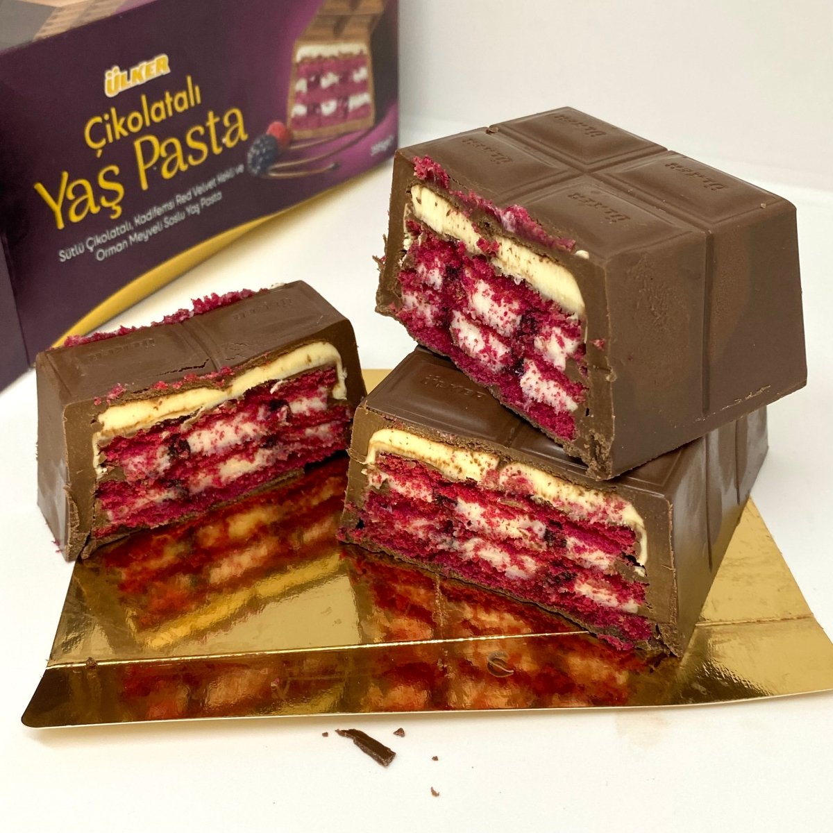 Ulker Chocolate Cake Bar with Mixed Berry Filling Cikolatali Yas Pasta ...