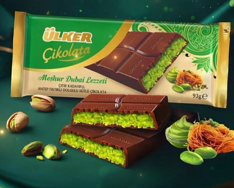 Ulker Dubai Chocolate: Pistachio & Crispy Kadaif Bar | Aladdin