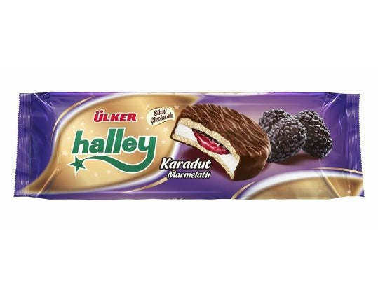 Ulker | Halley Milk Chocolate Covered Sandwich Biscuits Filled with ...