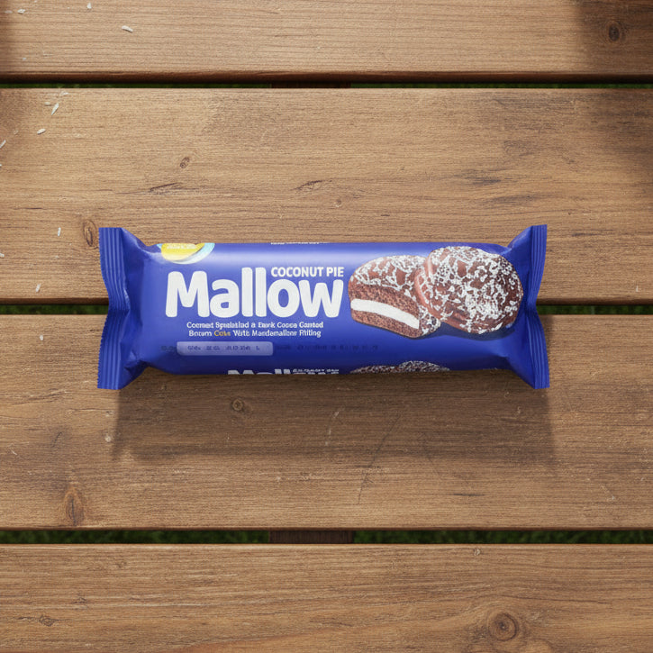 Unique Sweet Delights Mallow Coconut Pie Dark Cocoa Sandwich Cakes - 8 ...