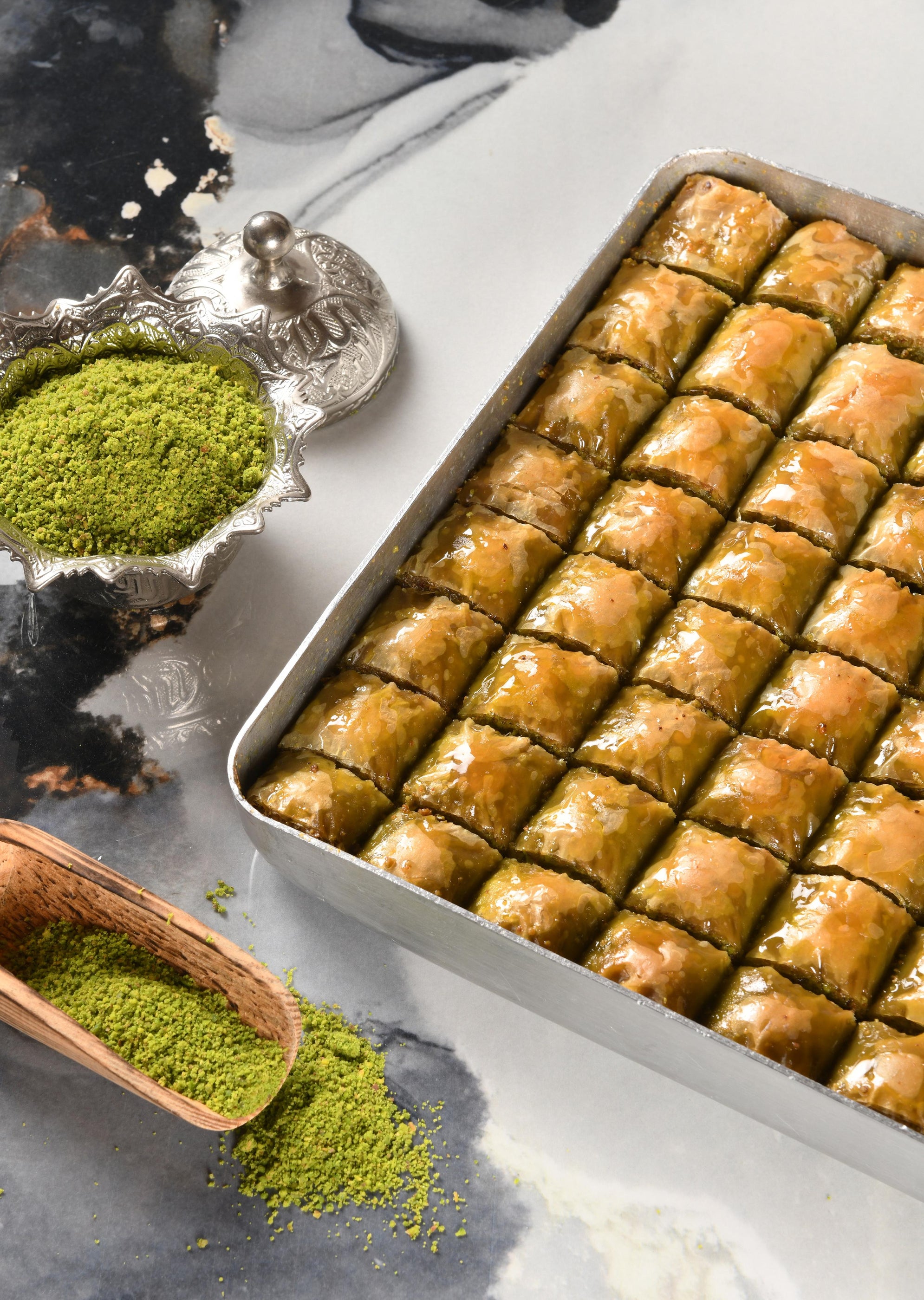 Home Asi | Special Mini Baklava with Pistachio Tray