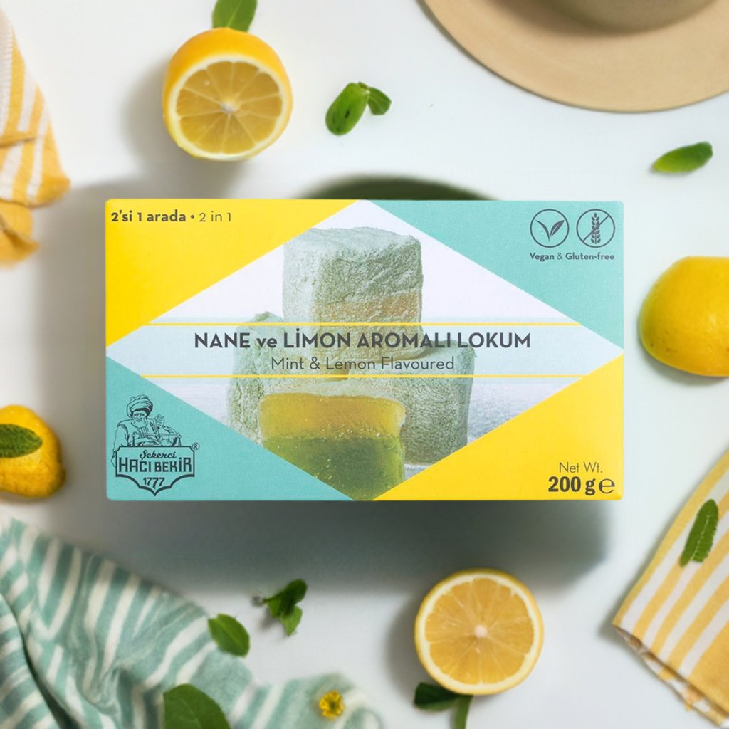 Haci Bekir Exclusive Turkish Delight Mint and Lemon Flavored – Aladdin