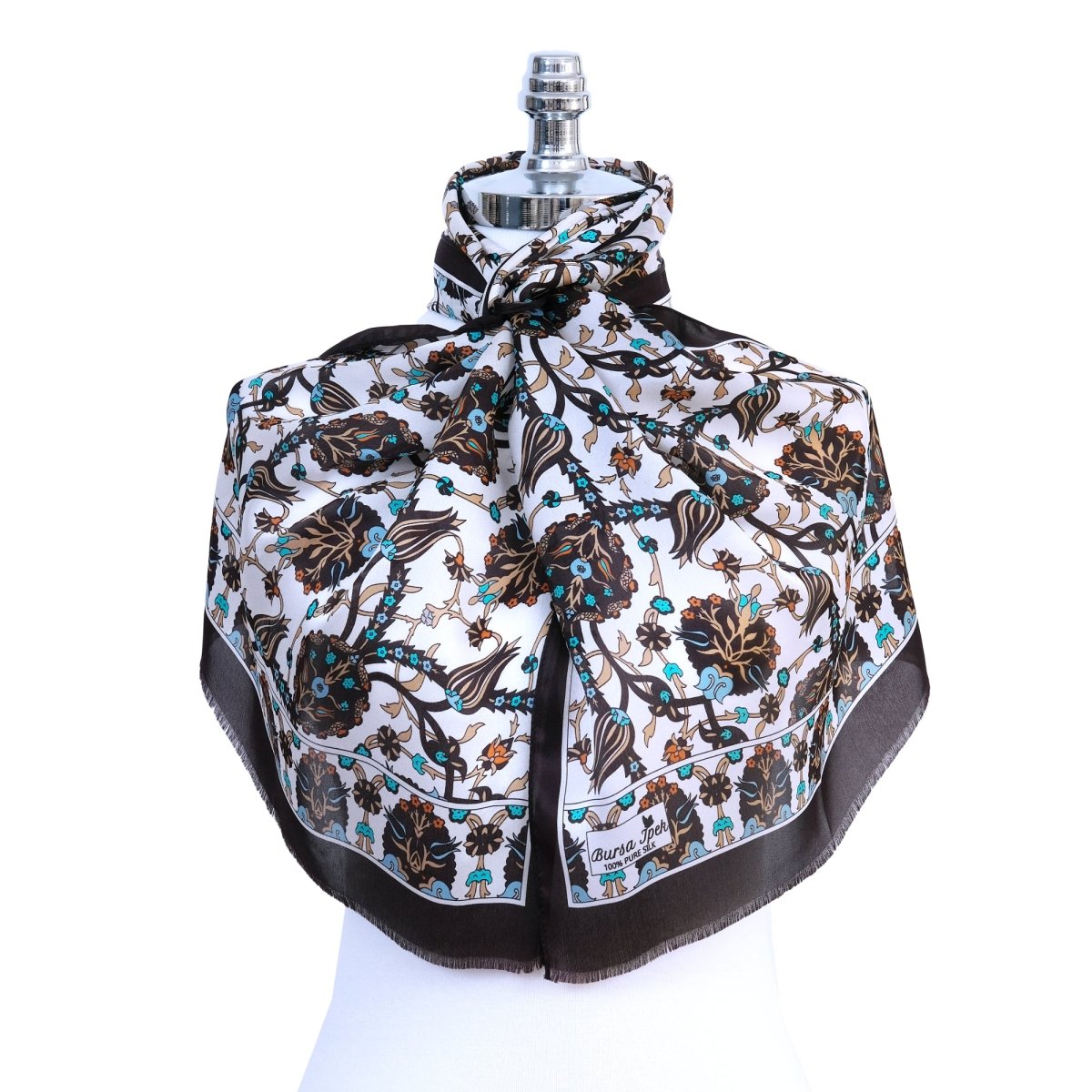 lale-elegant-silk-scarf-in-brown-orange-turquoise-cream-879253 ...