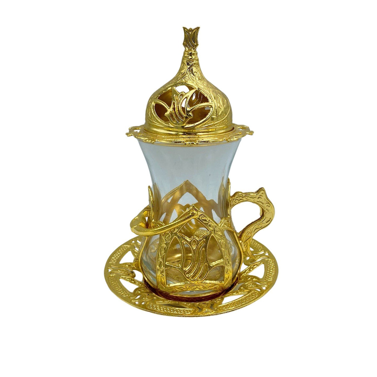 Lavina | Turkish Tea Cup with Lid - TryAladdin
