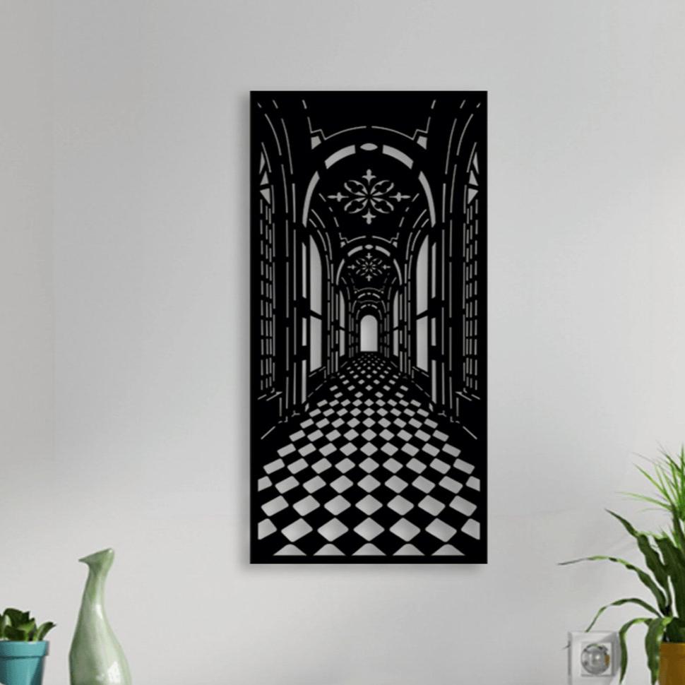 NR Dizayn | 3-Dimensional Hallway Decorative Metal Wall Art - TryAladdin