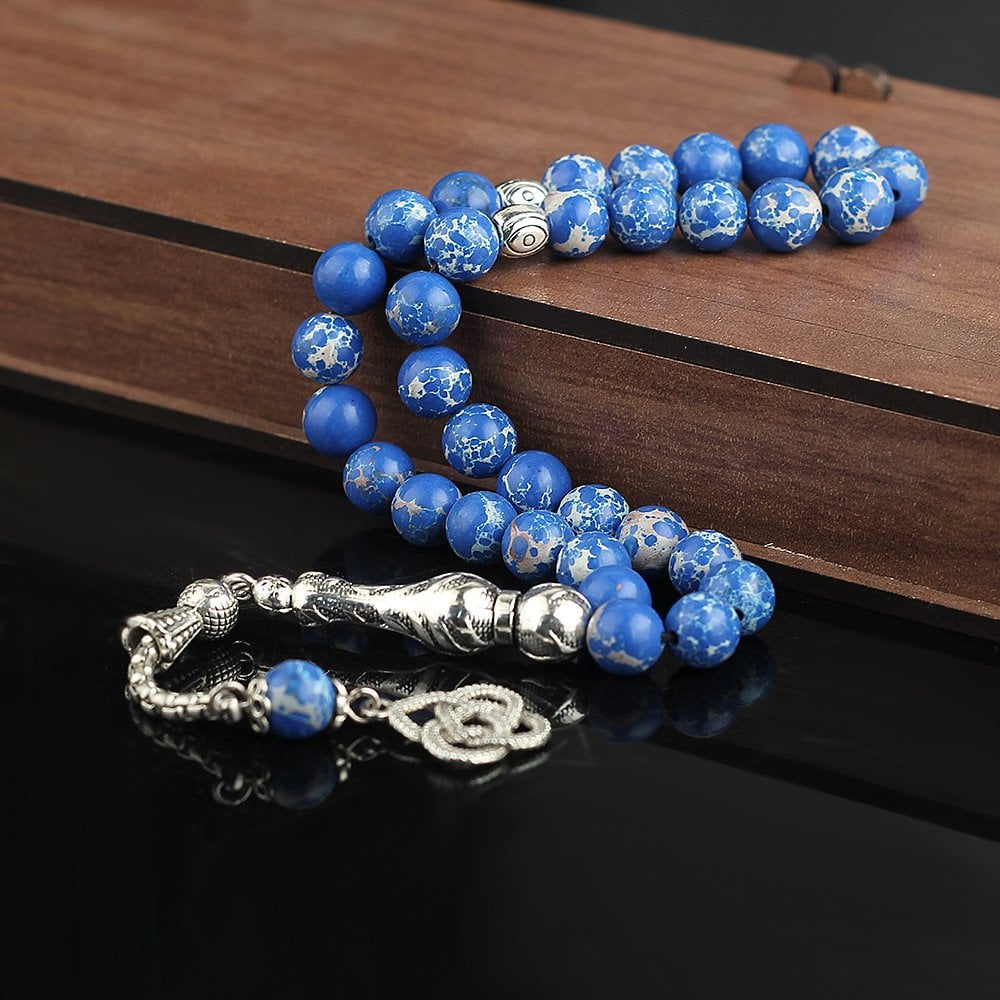 Tesbihevim | Natural Stone Tasbih with Varacite Stone — Aladdin